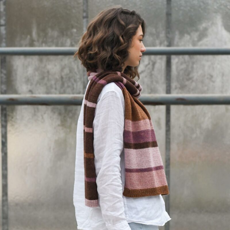 Strickset für Schal „Kaja“ mit Garn und Anleitung | WOLLKE